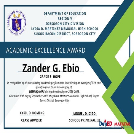certificate of recognition-1st quarter.pptx
