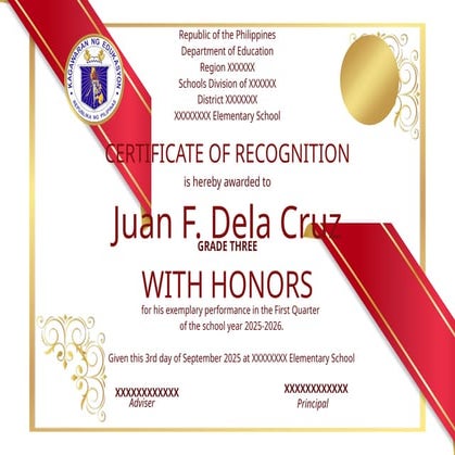 CERTIFICATE of RECOGNITION,school year 2025-2026.pptx