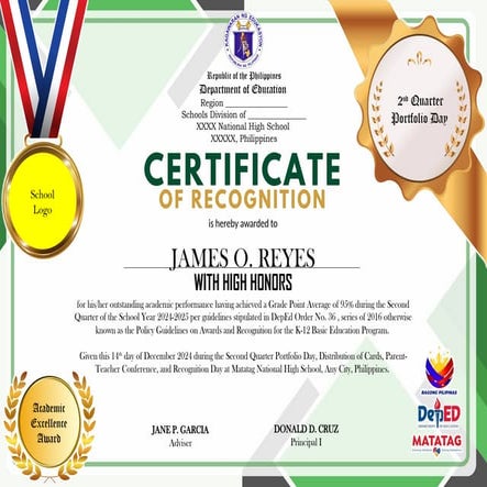 Certificate of Recognition for deped 9.pptx