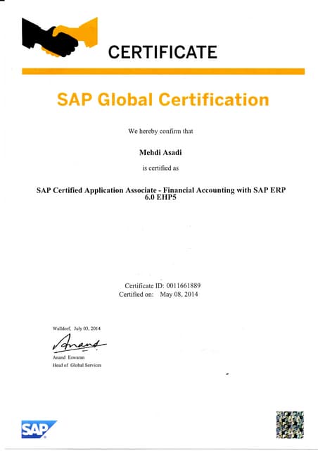 SAP Global Certification | PPT