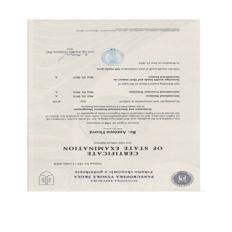 Certificate of State Examination | PDF