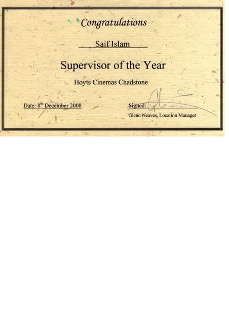 Certificate of rotaract | PDF