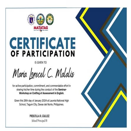 Certificate on LAC Session [Autosaved].pptx