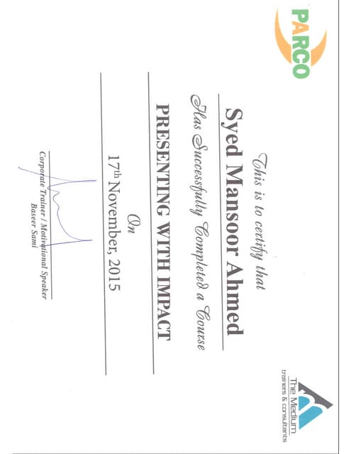 Certificate CPPP | PPT