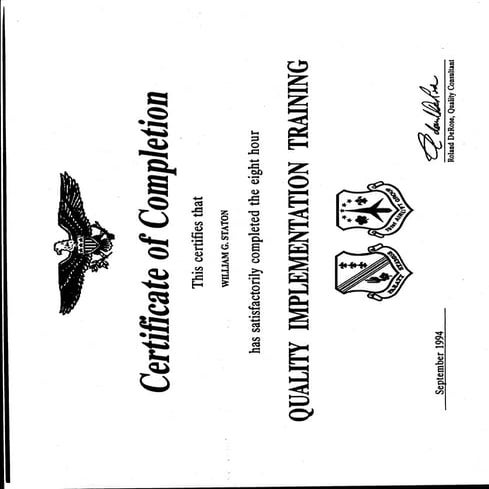 Certificate quality improvement training | PDF