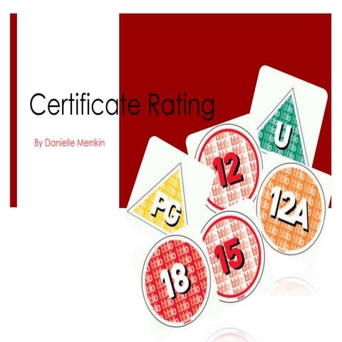 Age ratings for films | PPTX