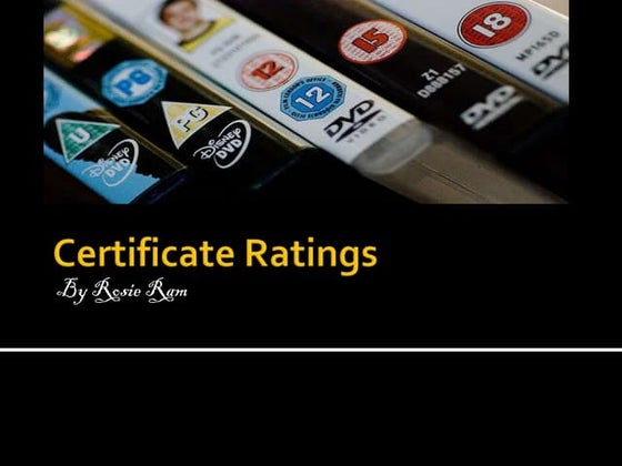 Certificate ratings | PPT
