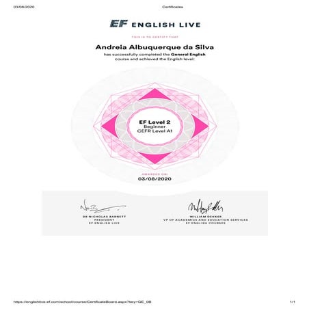 EF Level 2 Beginner CEFR Level A1 | PDF