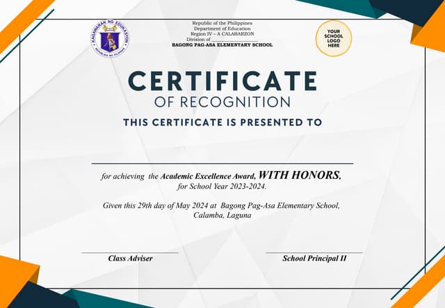 certificate of recognition for the outstanding teachers | PPTX