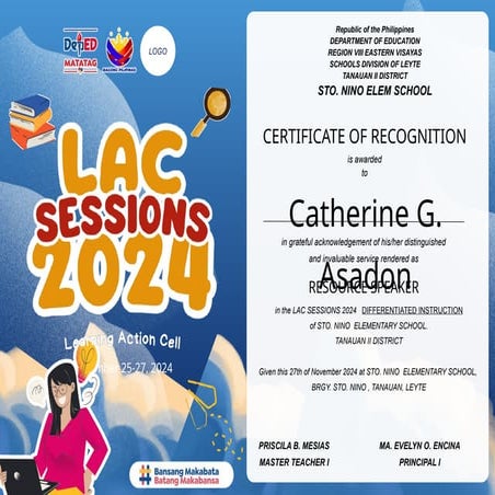 Certificates and Program - LAC Session 2024 Learning Action Cell.pptx