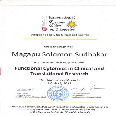Certificates of traning fcm | PDF