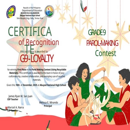 CERTIFICATES - PAROL MAKING CONTEST.pptx