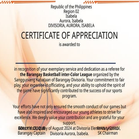 certificate sports intramurals.pptx DIVISORIA | PPT