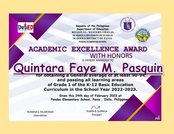 CERTIFICATE OF RECOGNITION With Honors 2022-2023.docx