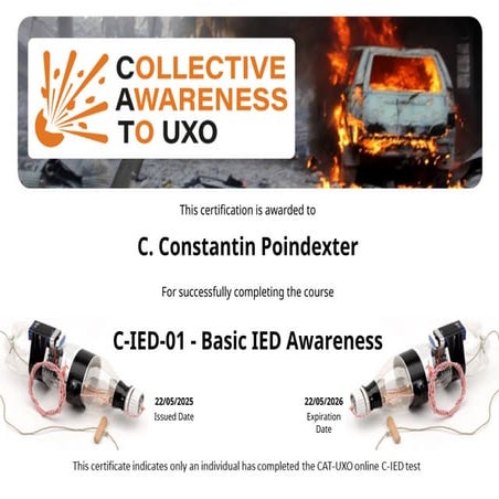 certification-C-IED-01---Basic-IED Course | PPT