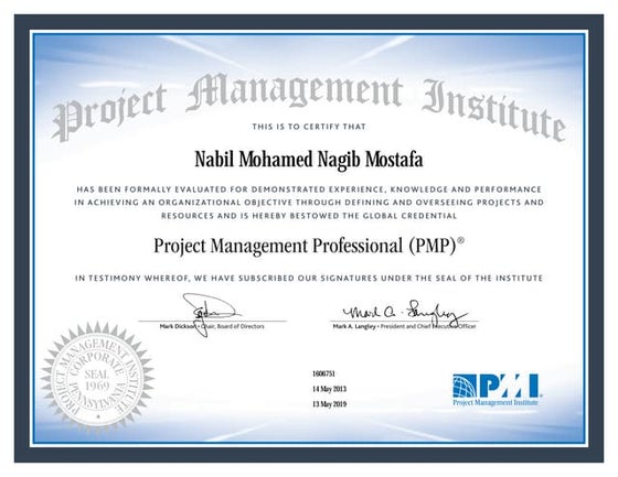 PMP certificate | PPT