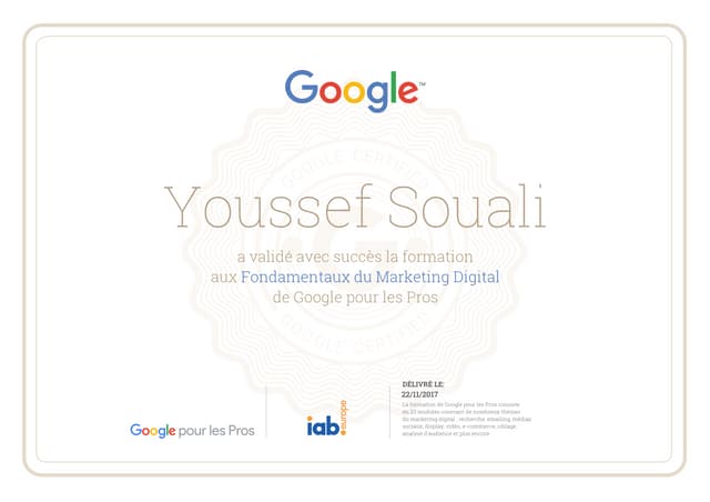 Edraak certificate | PDF