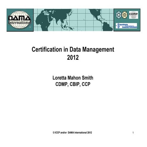 Certification in Data Management | PDF | Databases | Computer Software and Applications