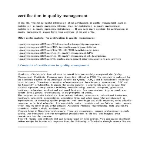 Quality management in the imaging sciences | DOCX