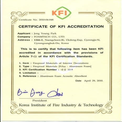 Certification kfi | PDF