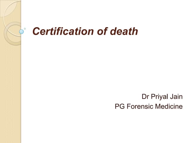Handling Medico Legal Cases and Documentation : Brought Dead Protocol ...