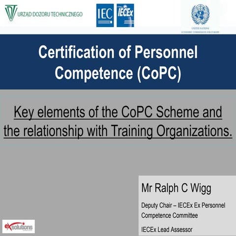 Certification of Personnel Competence (CoPC). IECEx | PDF