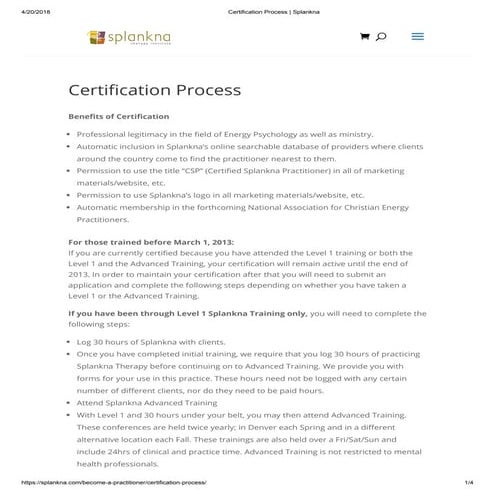 Certification process | PDF