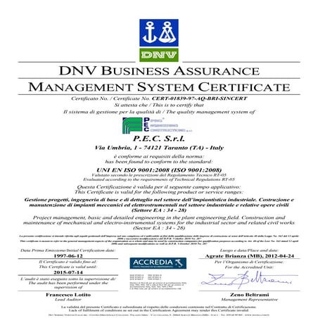 Certificato dnv | PDF | Business | Business and Finance