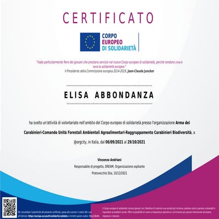 Certificato ESC | PDF