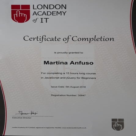 Javascript-jQuery Certificate | PDF