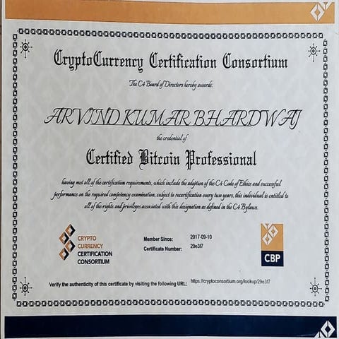 Certified Bitcoin Professional (CBP) | PDF