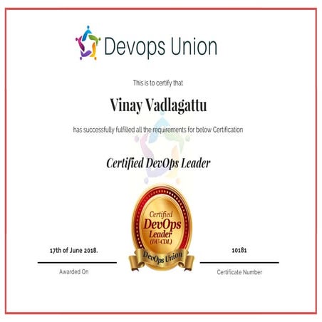 Certified devops leader | PPT