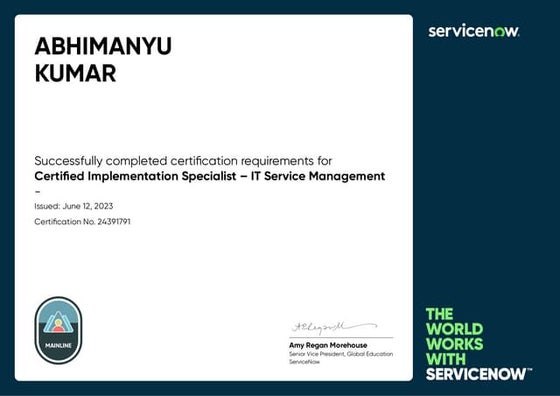 Certified Implementation Specialist - CSM | PDF