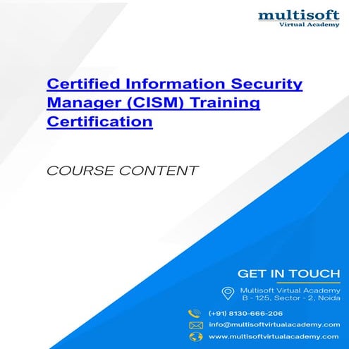 Certified Information Security Manager (CISM) - PPT.pdf
