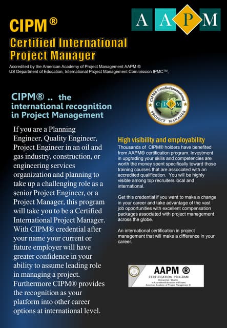 How to be a Certified Construction Project Manager, Malaysia | PDF