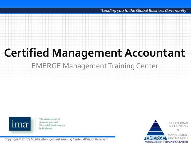Certified Management Accountant - CMA