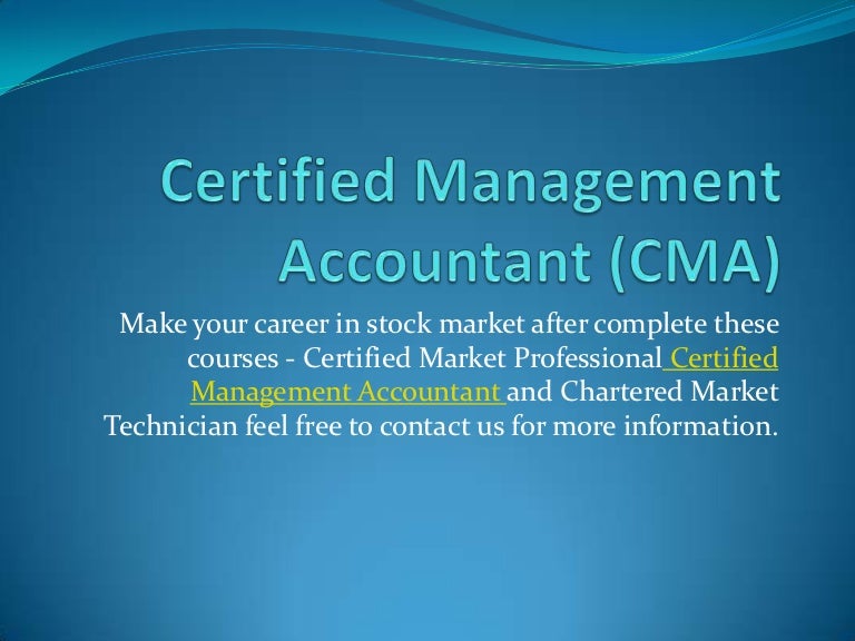 Certified management accountant (cma) Course