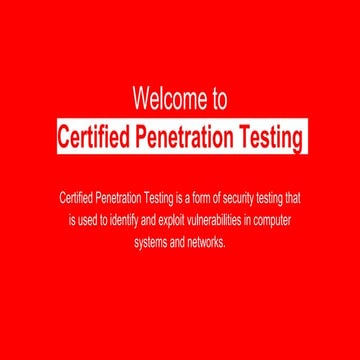 Certified Penetration Testing.pdf | Information and Network Security ...