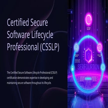 Certified Secure Software Lifecycle Professional CSSLP.121..pptx | Information and Network ...