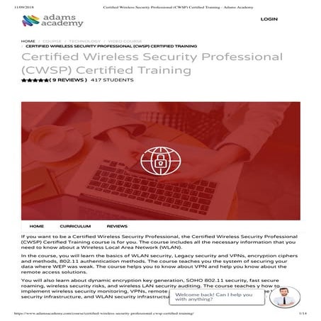 Certified vulnerability assessor (cva) certified training - Adams ...