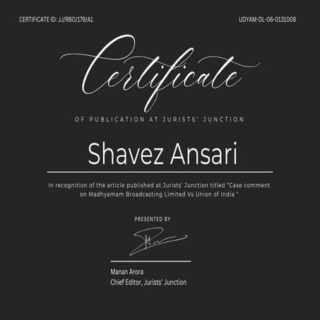 Cert SA crazy crazy certificate for publication at juristsjunction | PDF