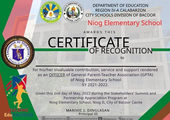 tHIS IS A SAMPLE CERTIFICATE IN DEPED FOR CI | DOCX | Professional ...