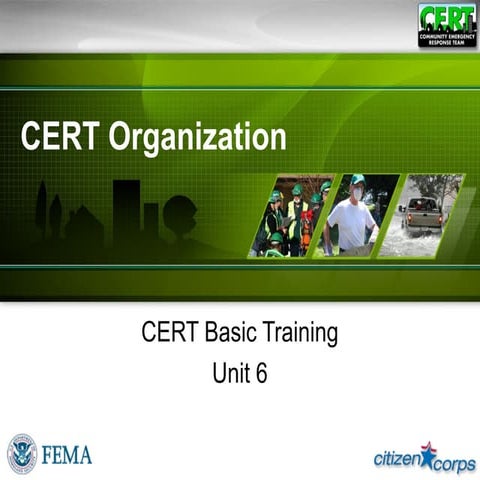 CERT Unit 6 | PPT