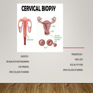 Cervical Biopsy Procedure Ppt
