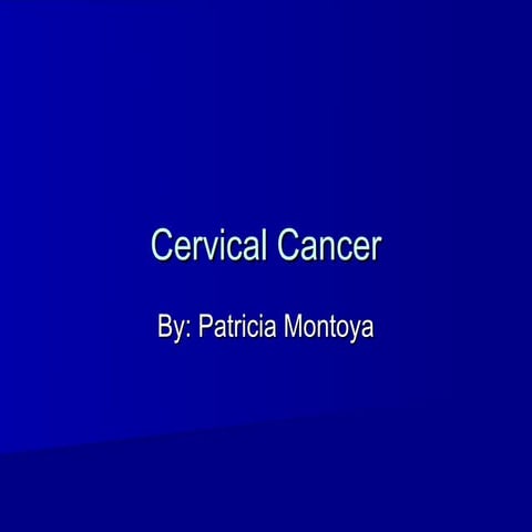 Cervical cancer | PPT
