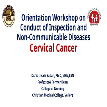 Cervical Cancer Screening Modalities | PPTX