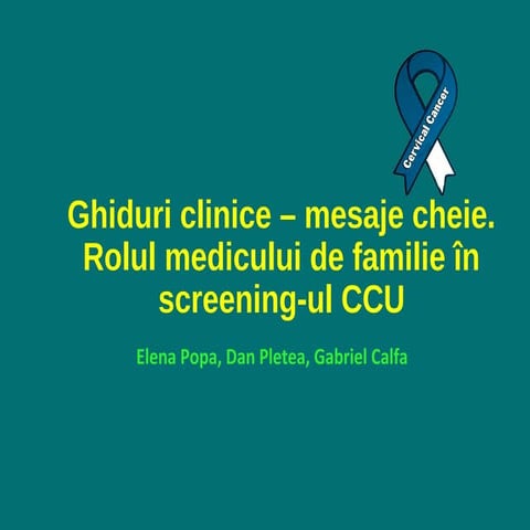 Cervical cancer mf_elena_popa | PPT