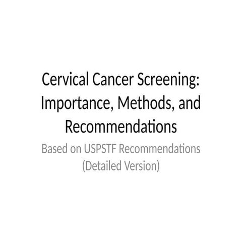 Cervical_Cancer_Screening_powerpoint presentation | PPTX