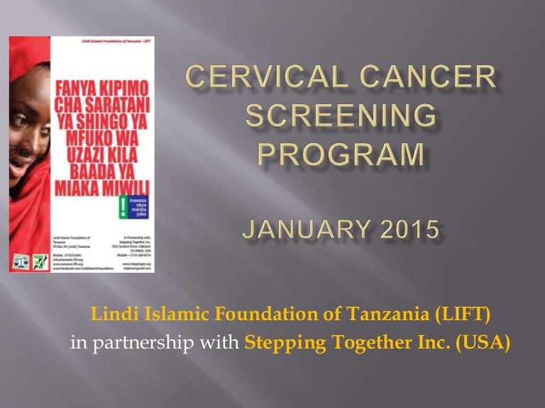 Cervical cancer screening program