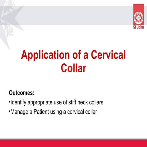 Cervical Collar_ Management.pptvvcbbhgcvhb | PPT